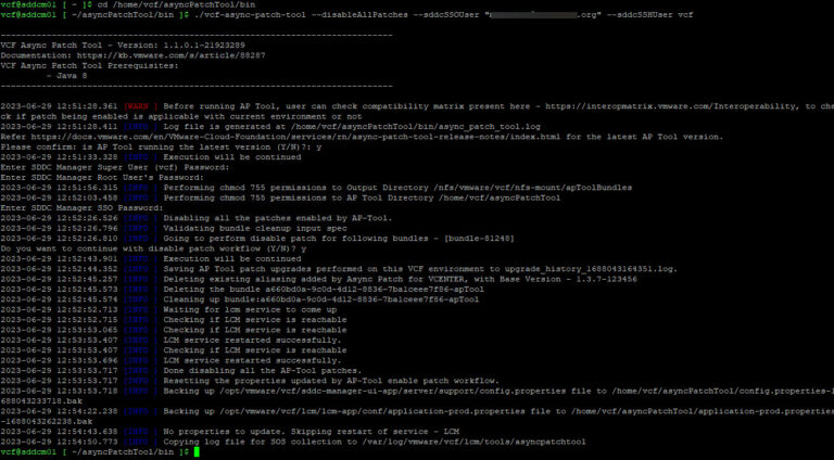 Vcf Using The Async Patch Tool