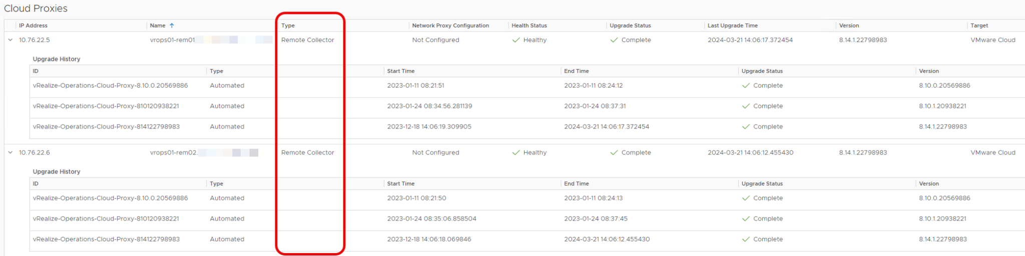 » Aria Suite Lifecycle – Aria Operations – Migrating Remote Collectors ...