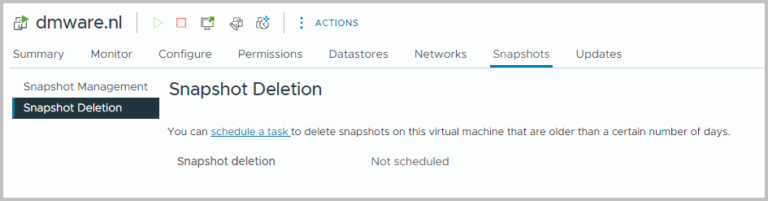 » Automatically remove snapshots in vSphere 8.0 Update 3 using retention