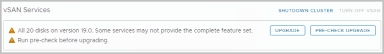 » VCF 5.2.1 – Upgrade vSAN Disk Format Using vSphere Client or RVC
