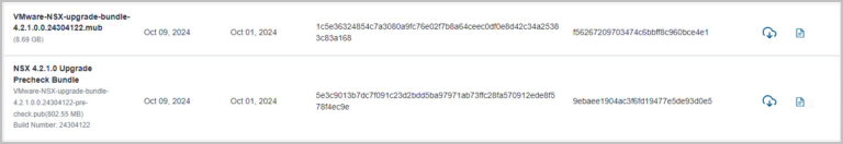 » Upgrade to NSX 4.2.1.0 from the NSX GUI